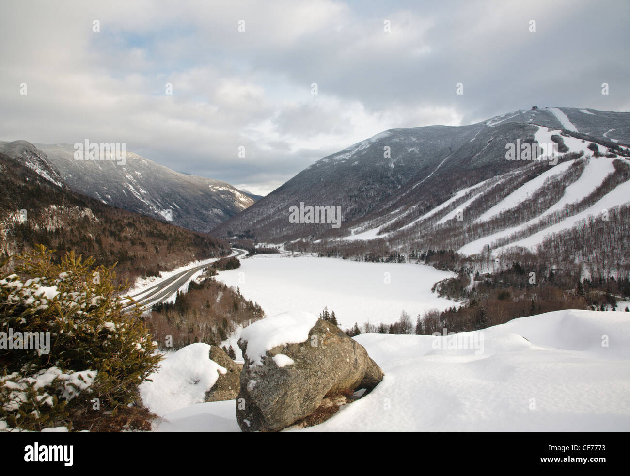 Franconia Notch State Park in the White Mountain National Forest of New ...