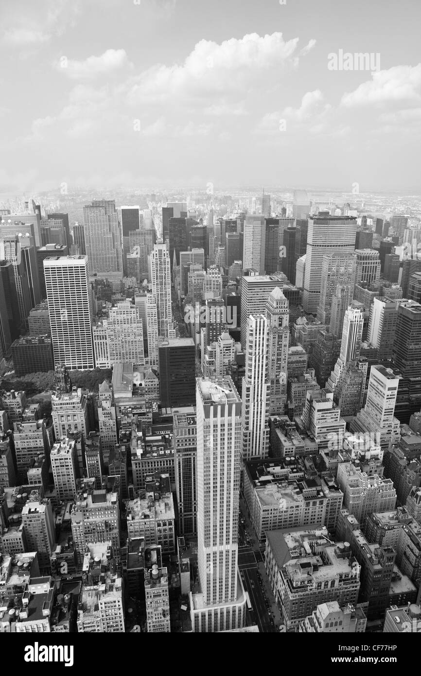 High angle vertical cityscape Black and White Stock Photos & Images - Alamy