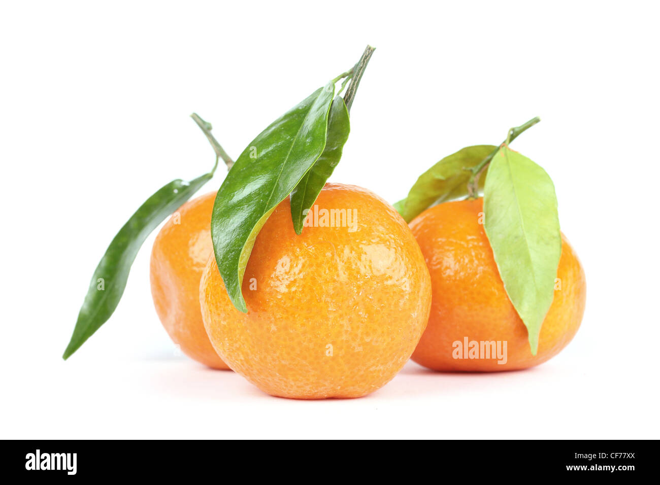 Ripe orange tangerines closeup Cut Out Stock Images & Pictures - Alamy