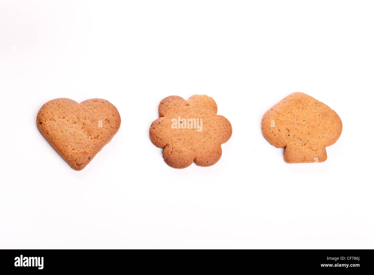Different cookies on white Stock Photo - Alamy
