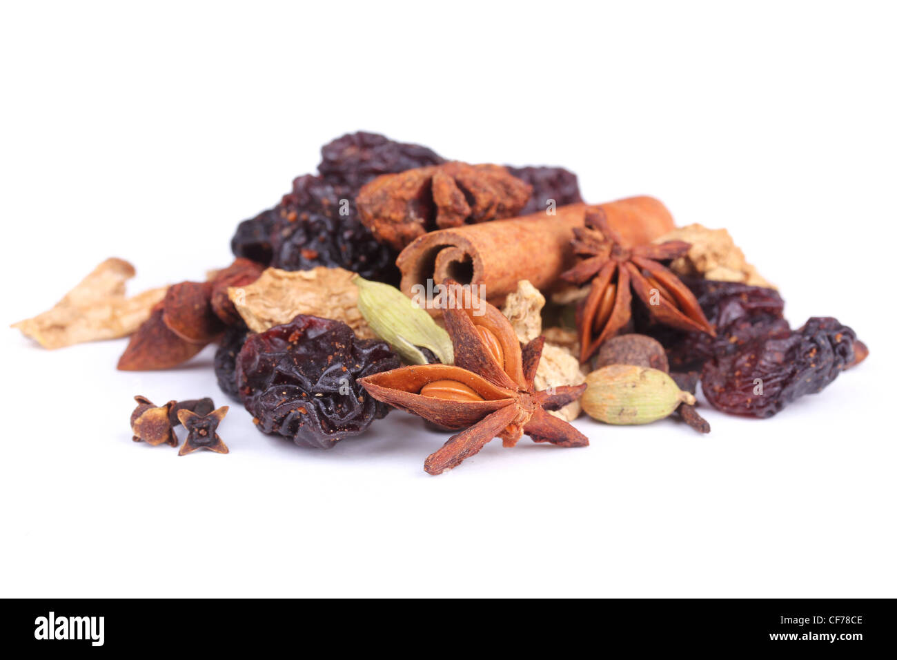 Mulled wine ingredients cinnamon Cut Out Stock Images & Pictures - Alamy