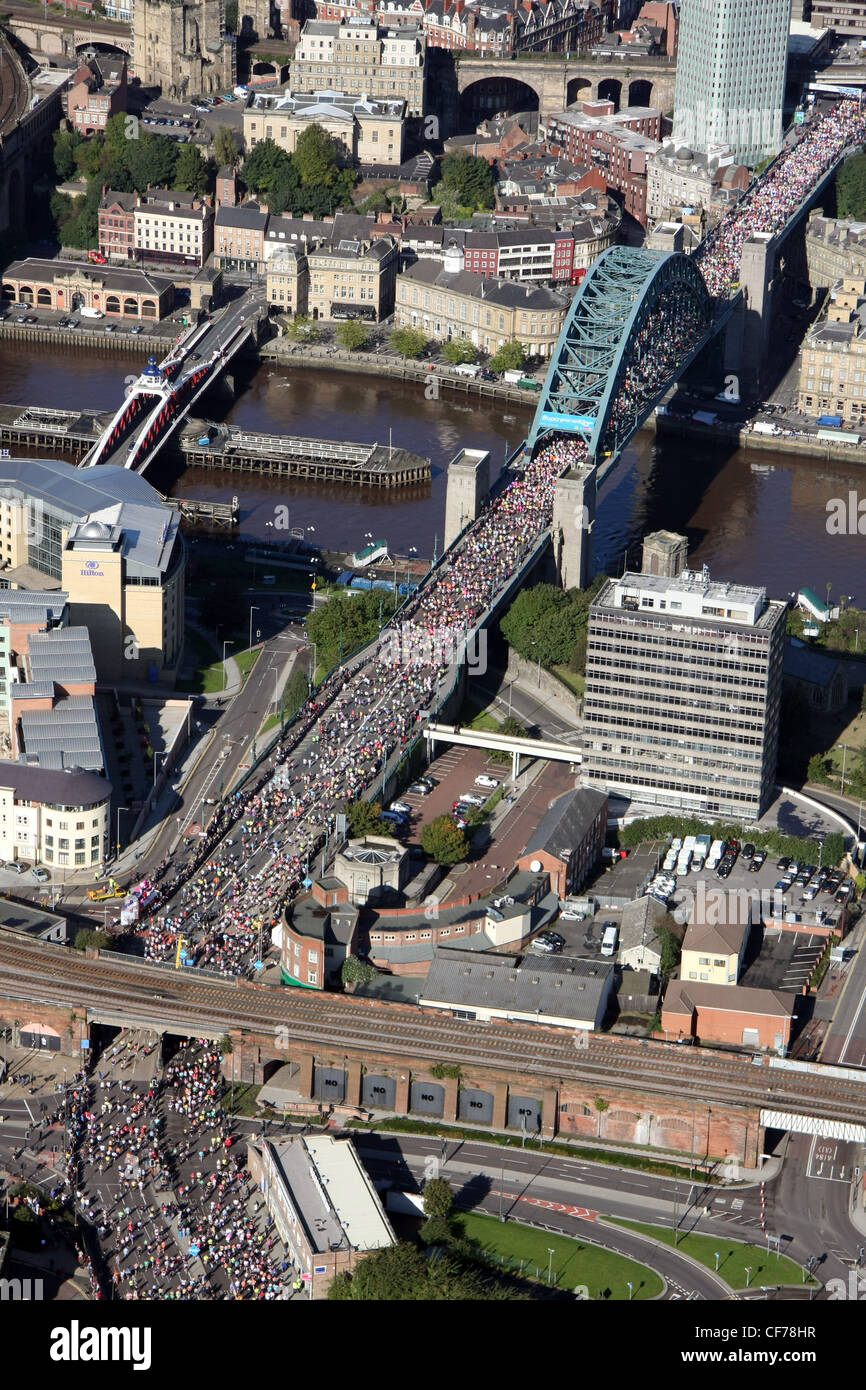 Aerial View Of Newcastle Upon Tyne High Resolution Stock Photography ...