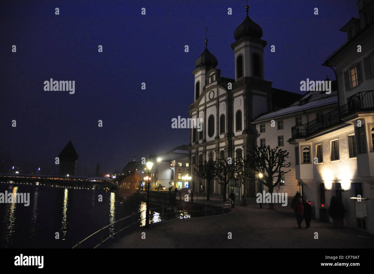 Downtown city scene lucerne switzerland hi-res stock photography and ...
