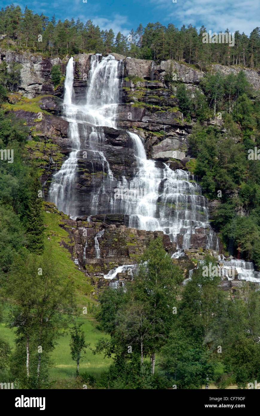 NORWAY Tvinde Waterfall Stock Photo - Alamy