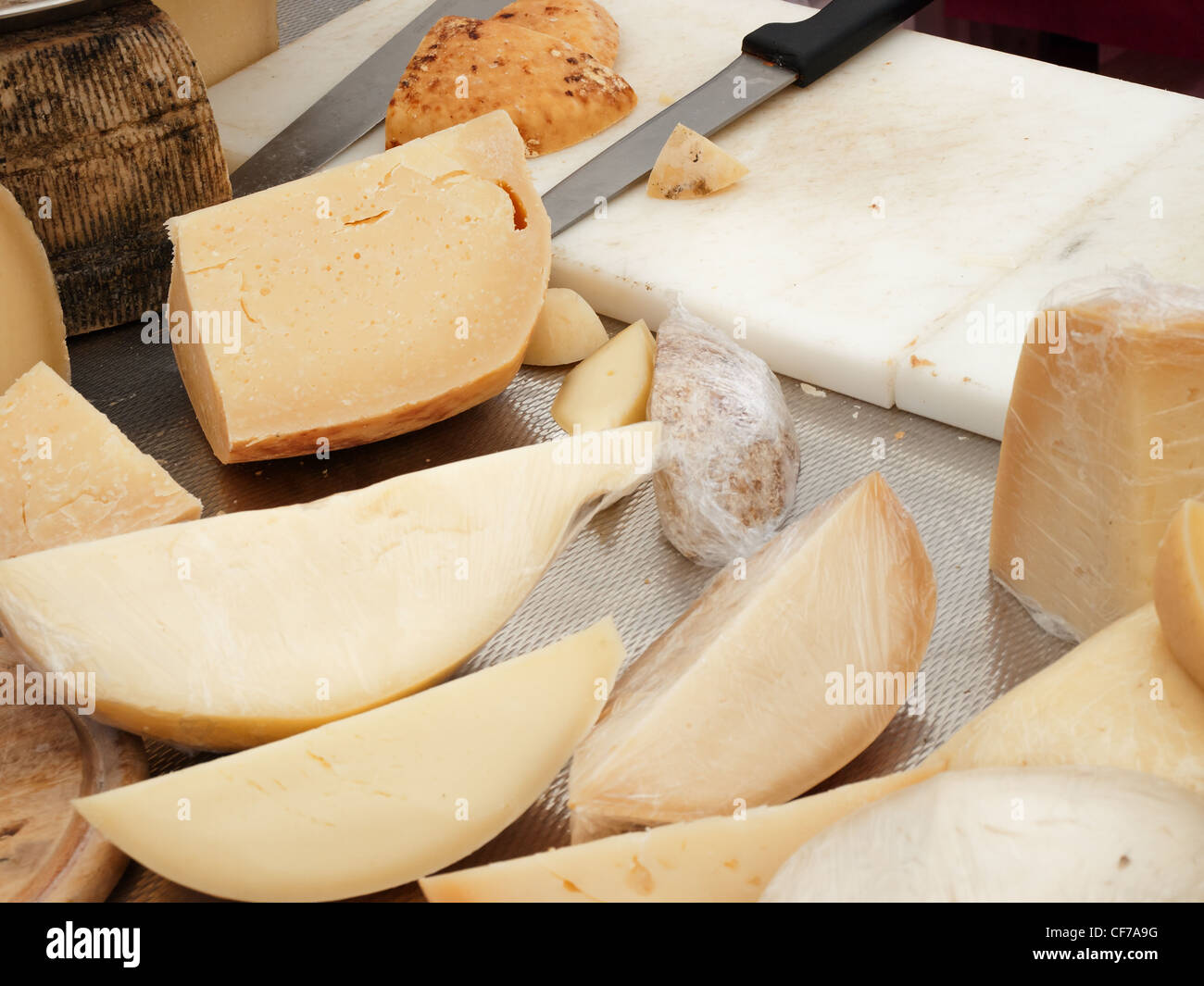 Various types of cheese Stock Photo - Alamy