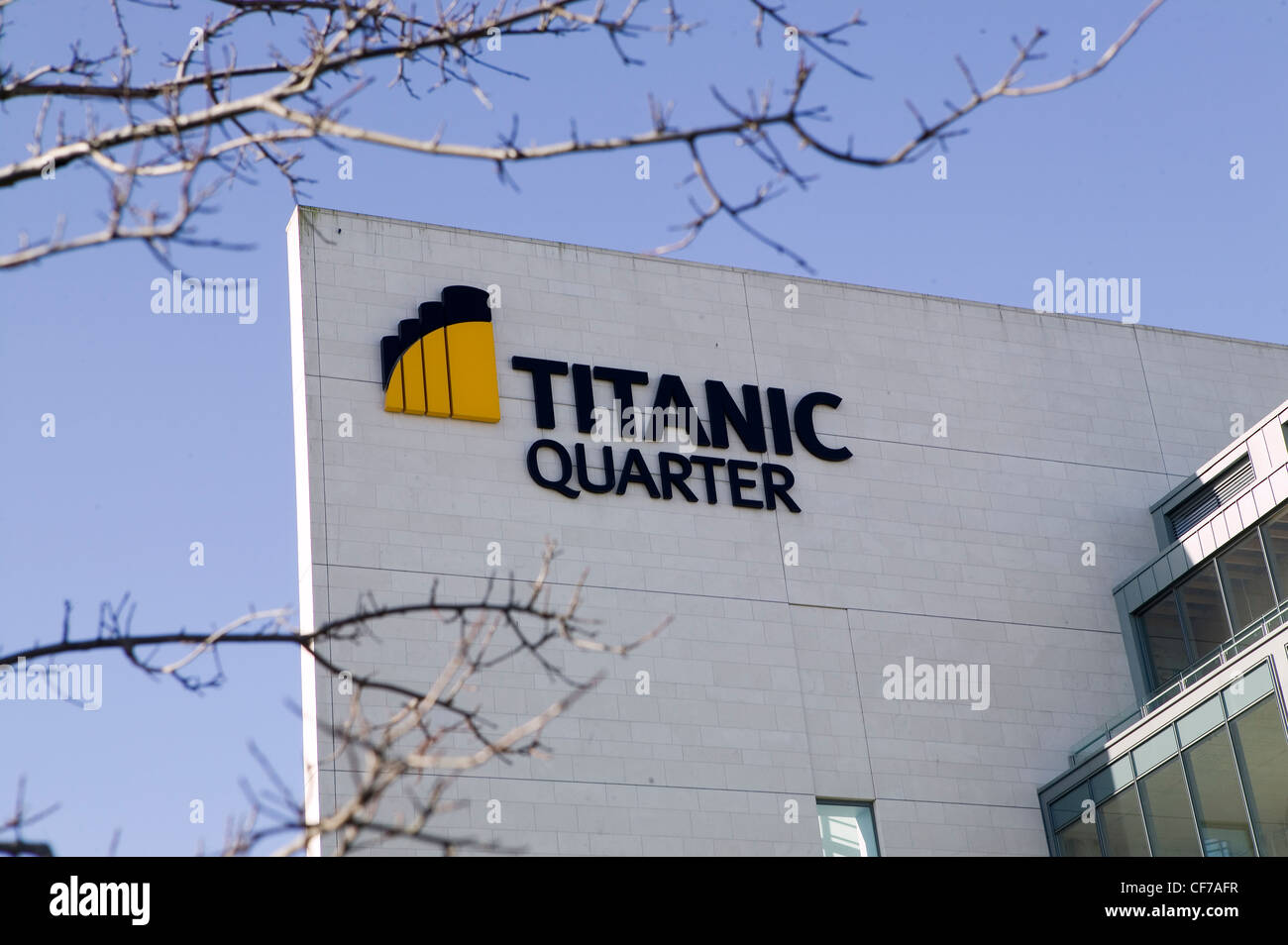 Titanic Quarter building, located at Queens Island in Belfast. Which ...