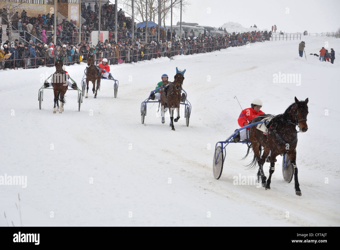 Horse winter harness racing hi-res stock photography and images - Alamy