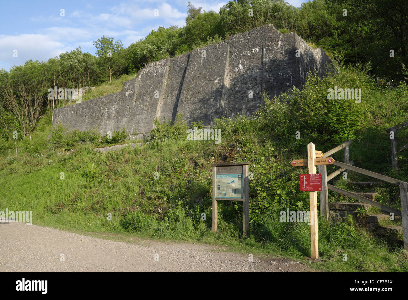 The former Lime Kilns at Millers Dale in the Peak District National ...