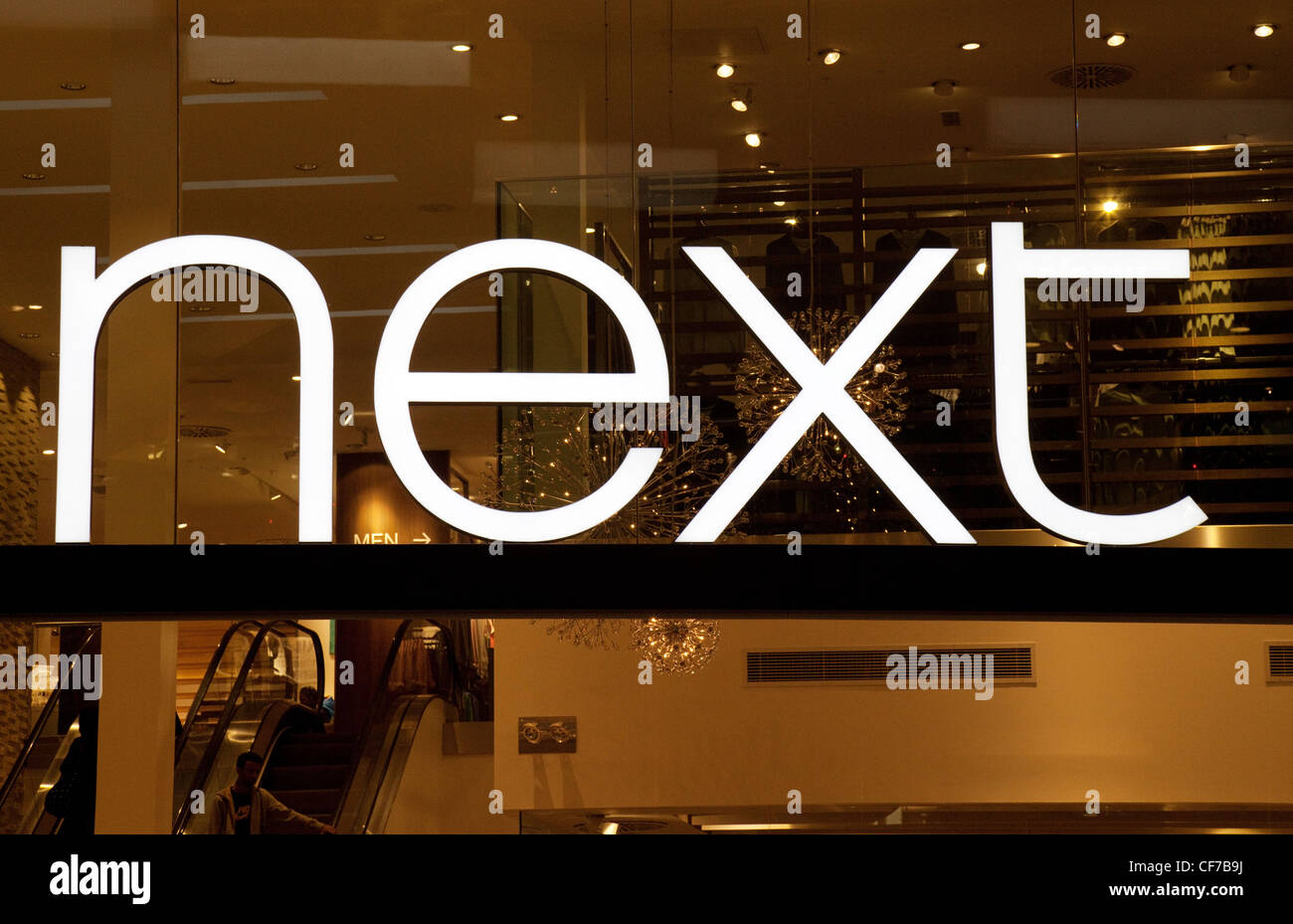 Next fashion store sign, UK Stock Photo - Alamy