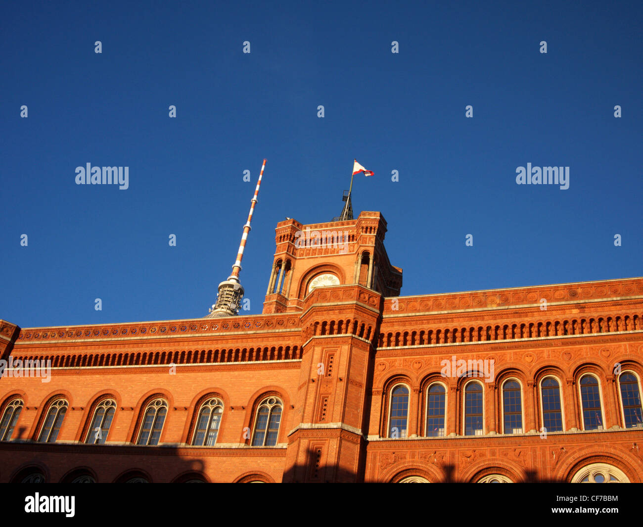 Rotes Rathaus and Fernsehturm, Berlin Stock Photo - Alamy