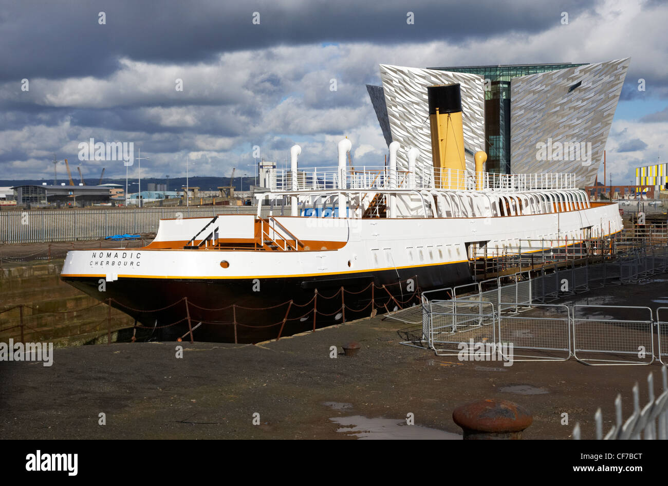 the refurbished ss nomadic tender for the titanic in titanic quarter ...