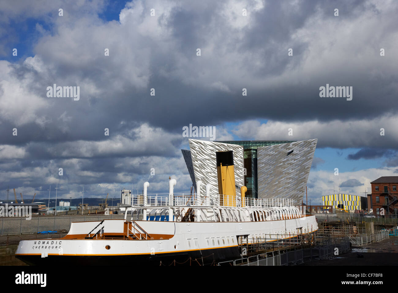 the refurbished ss nomadic tender for the titanic in titanic quarter ...
