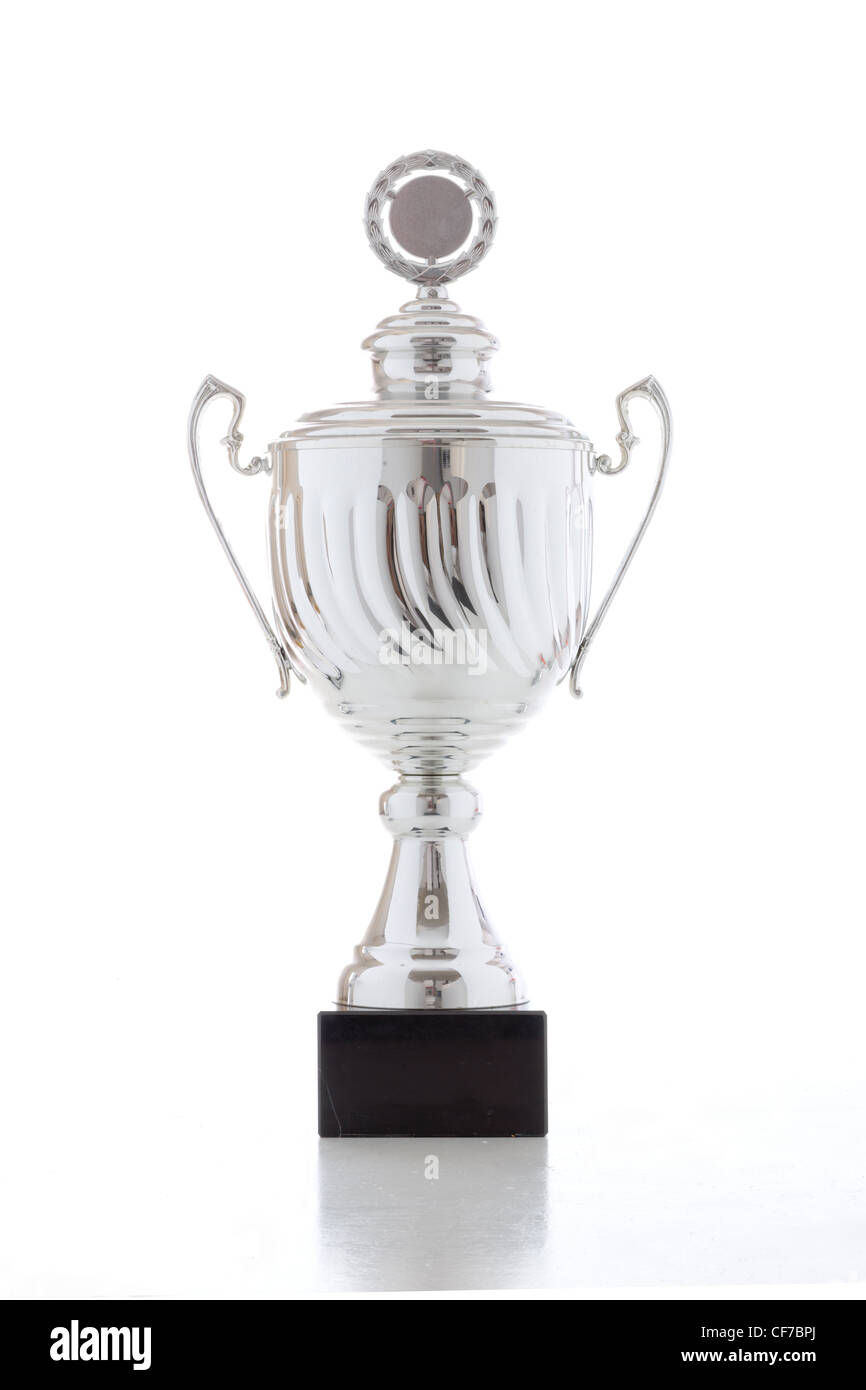 Trophy with white background and shadow at the bottom Stock Photo - Alamy