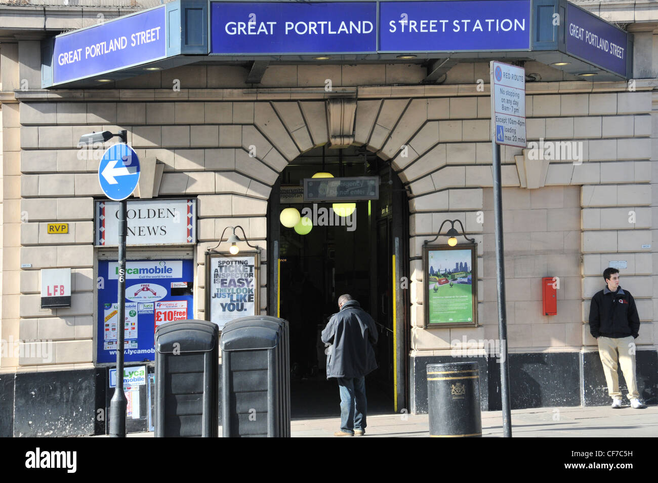 Great Portland Street Underground station entrance Stock Photo - Alamy