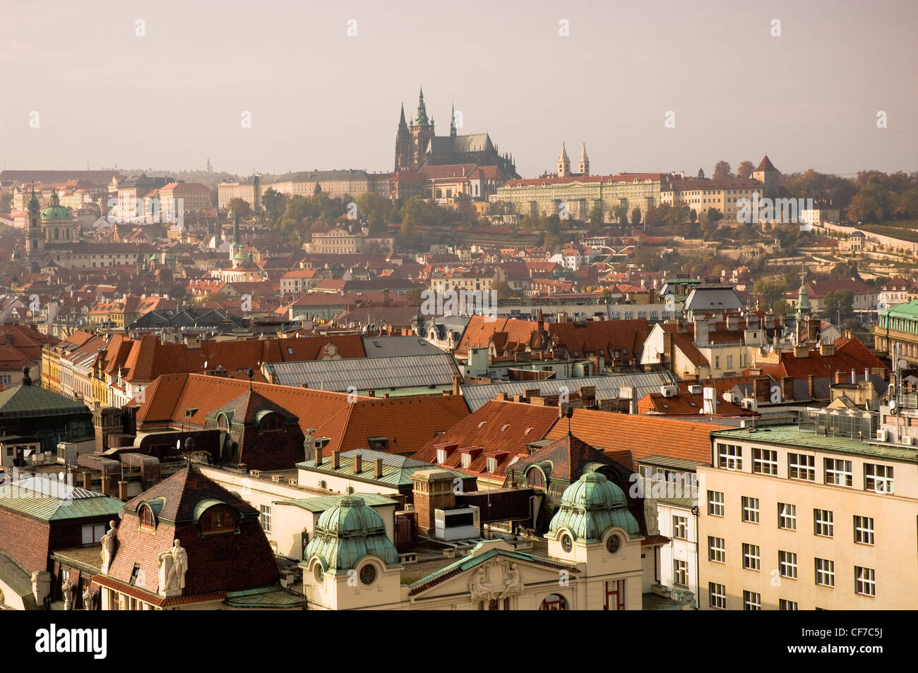 Rooftops in Prague Stock Photo - Alamy