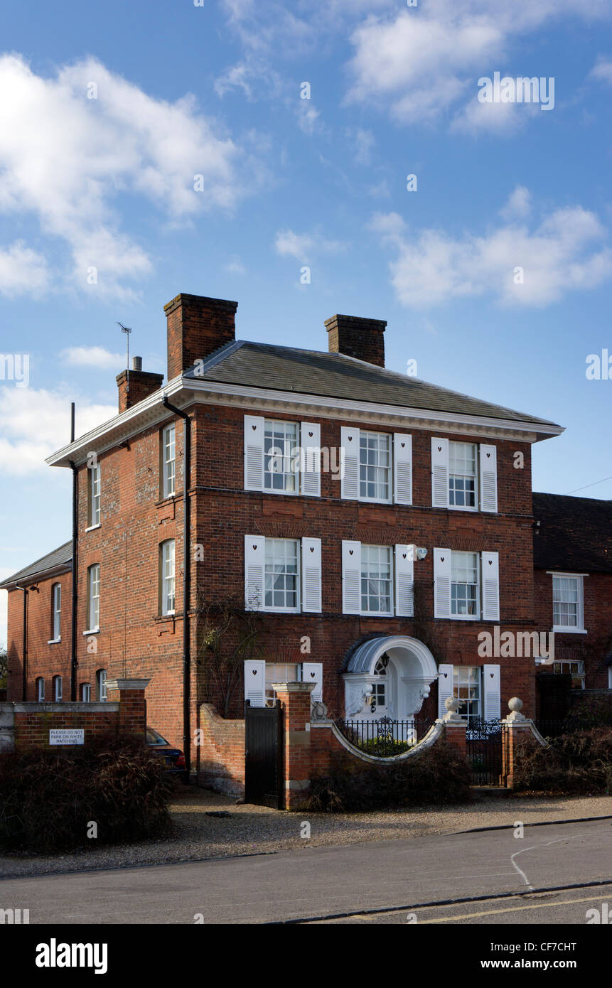 Large detached Georgian traditional red brick built house old town ...