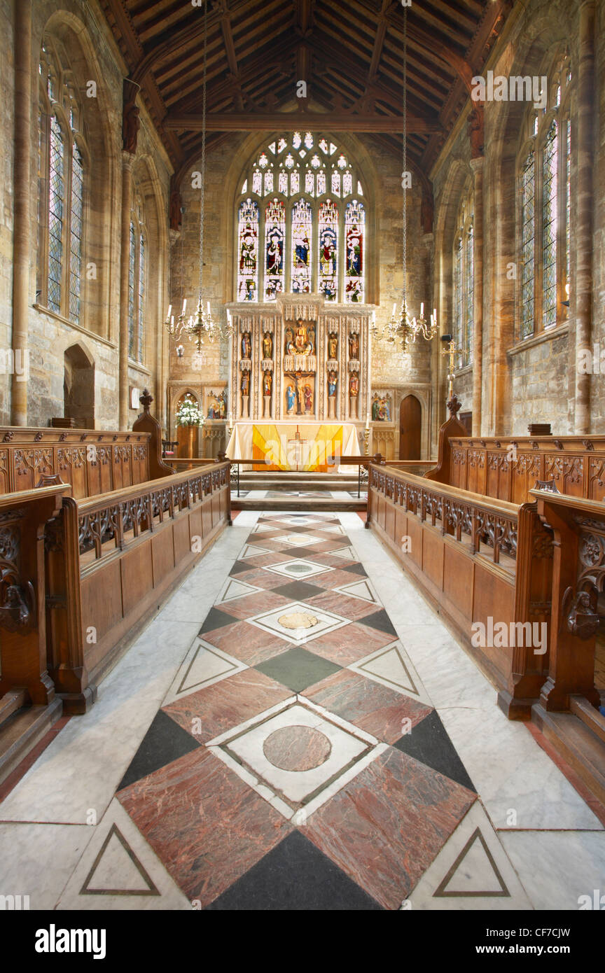 Interior of St Mary's Church, Ilminster, Somerset, England, UK Stock ...