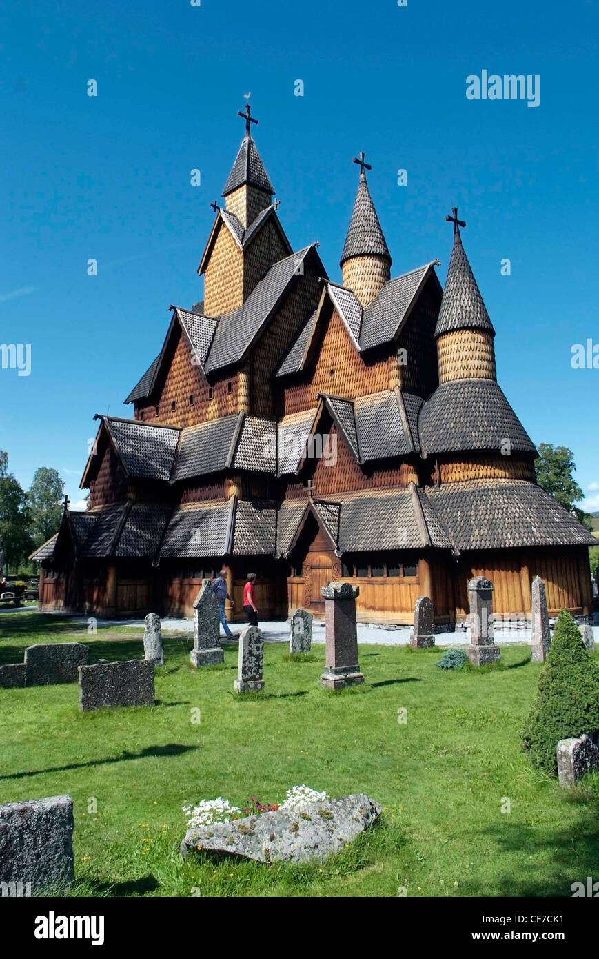 Norway - Heddal stave church (Heddal stavkirke) is a wooden stave ...