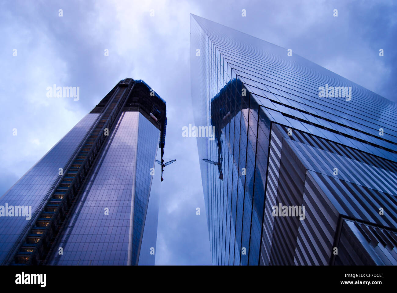 High rise building city center with skyscrapers and landmarks hi-res ...