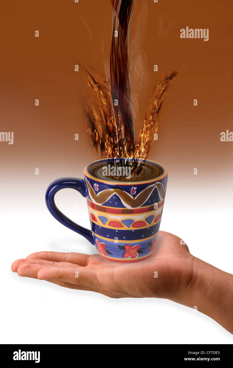 Coffee splash hi-res stock photography and images - Alamy