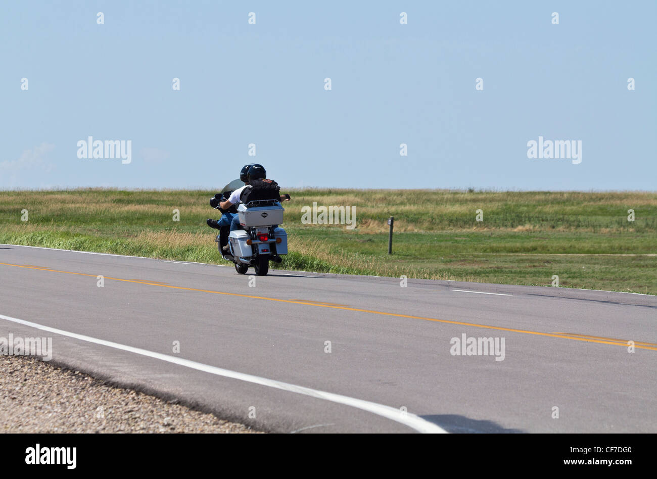 Motorbike passenger rear view hi-res stock photography and images - Alamy