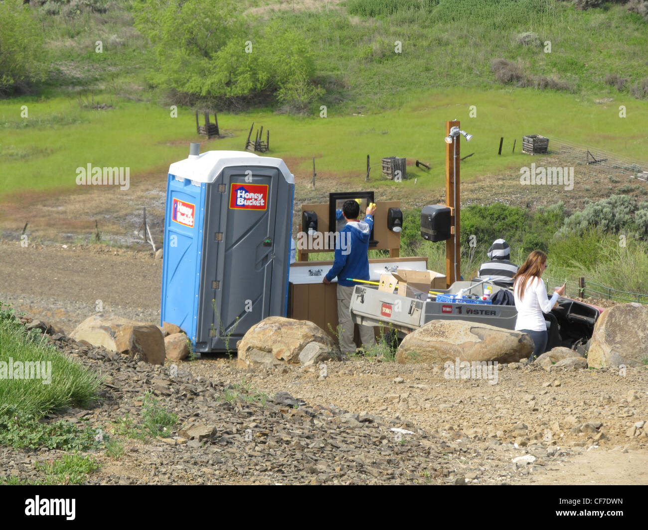 Campsite toilet hi-res stock photography and images - Alamy