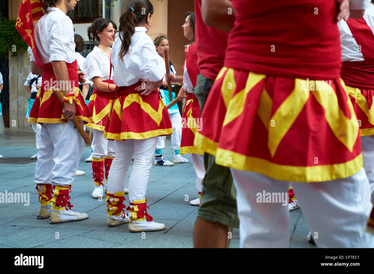 -Traditional "Catalonian" Dancers- Ancient Traditions Stock Photo - Alamy