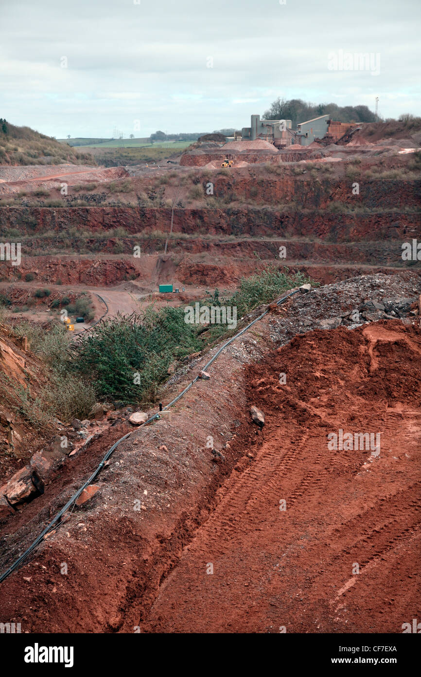 Westleigh Limestone Quarry, Devon Stock Photo - Alamy