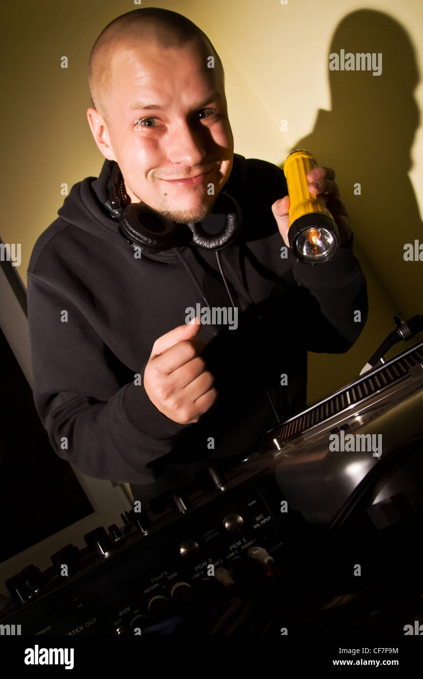 Man holds vinyl record hi-res stock photography and images - Alamy