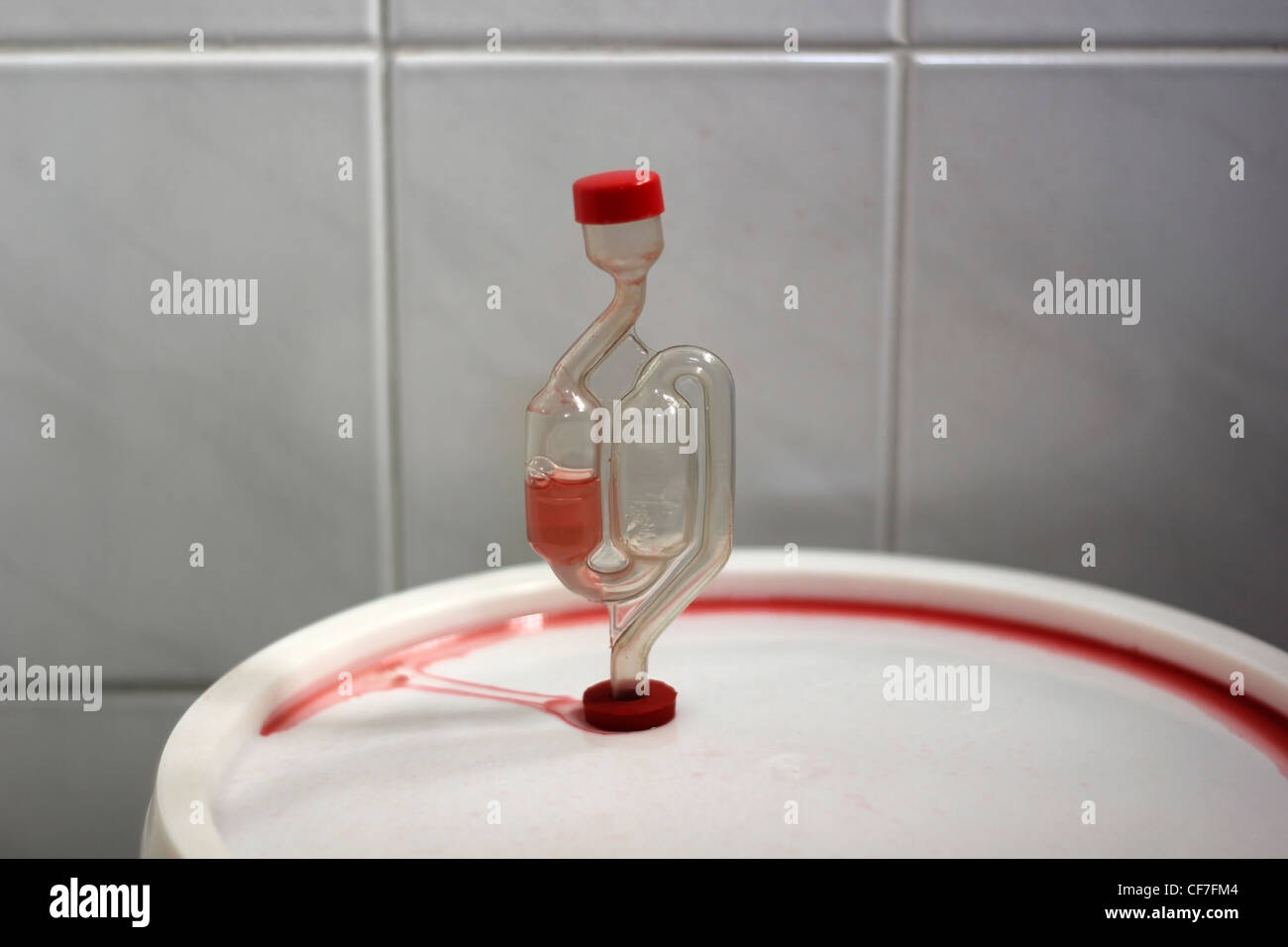 Wine fermenting air lock hi-res stock photography and images - Alamy