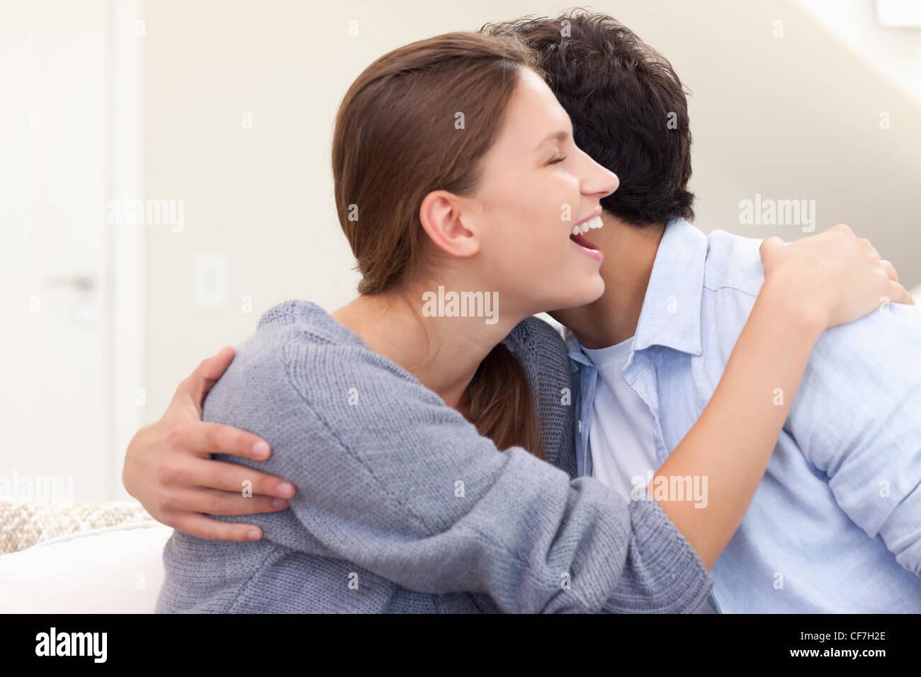 Couple embracing each other Stock Photo - Alamy