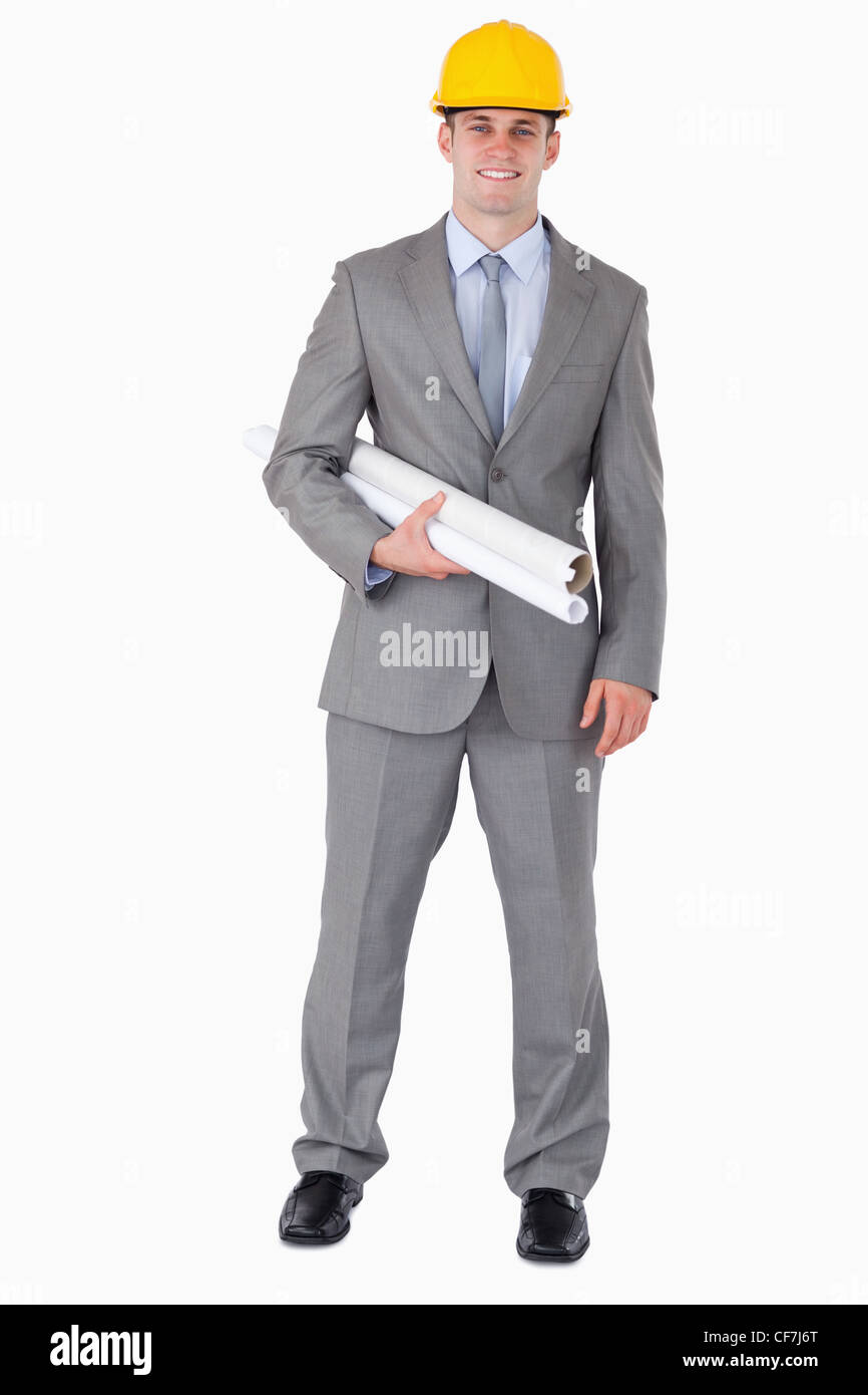 Architect man work wearing Cut Out Stock Images & Pictures - Alamy