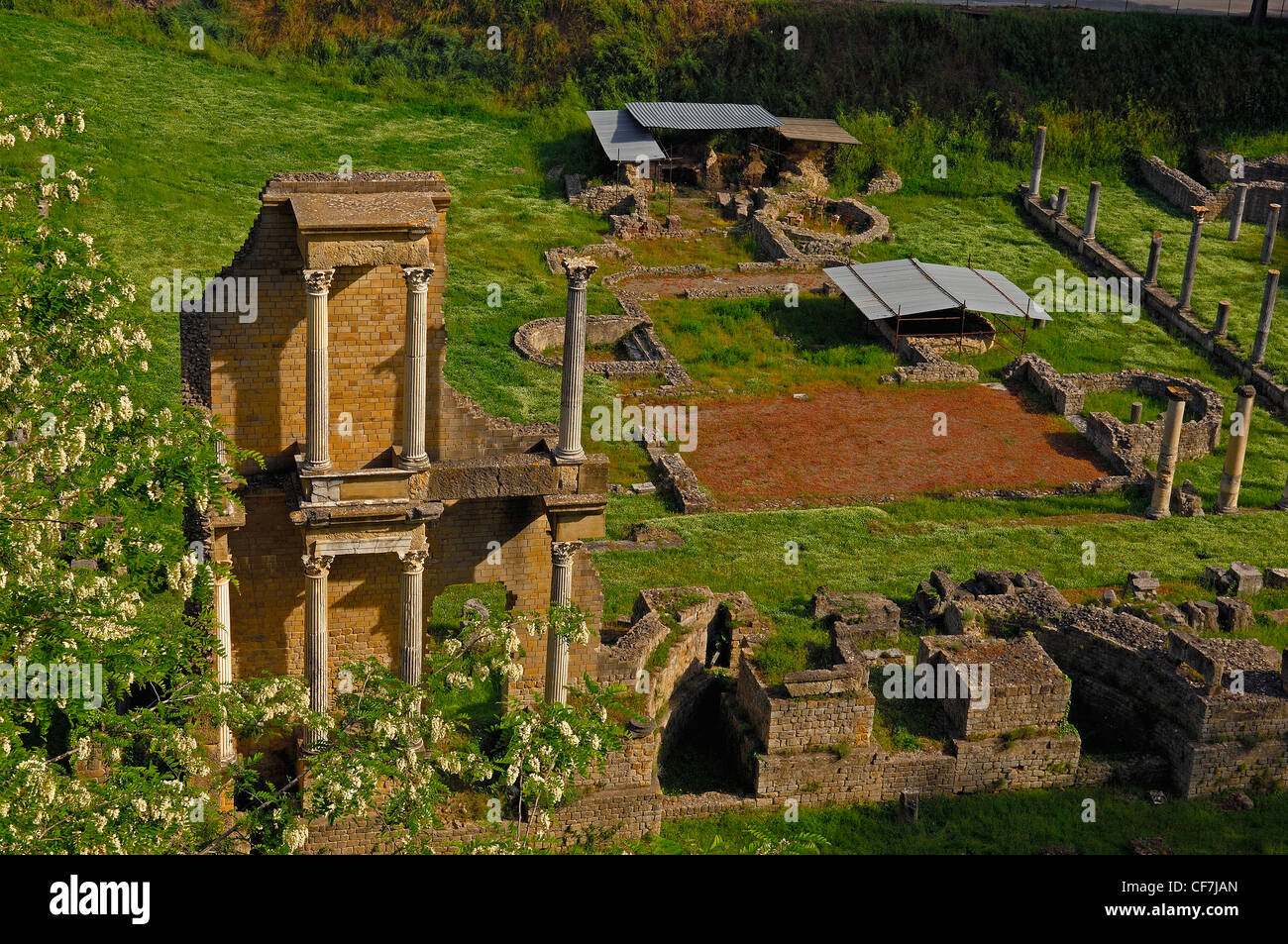 Volterra, Roman theatre, Tuscany, Italy, Europe Stock Photo - Alamy