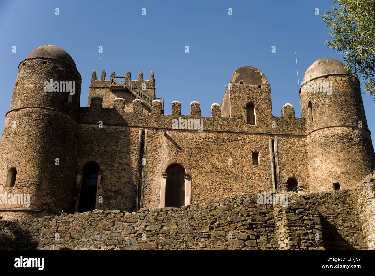 Fasilada's Palace in the Royal Enclosure in Gonder, Ethiopia Stock ...