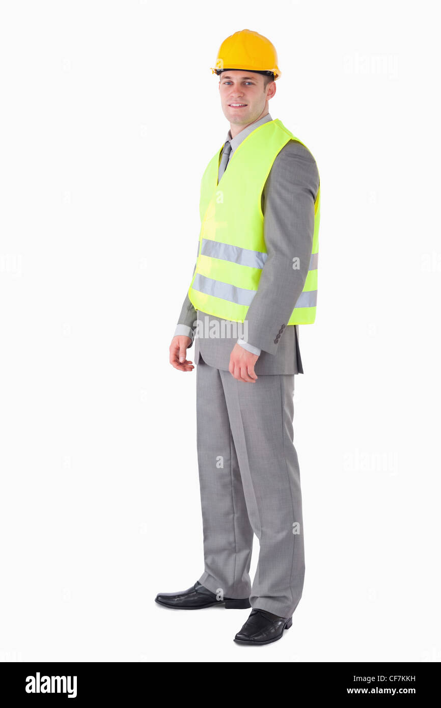 Portrait of a young contractor Stock Photo - Alamy