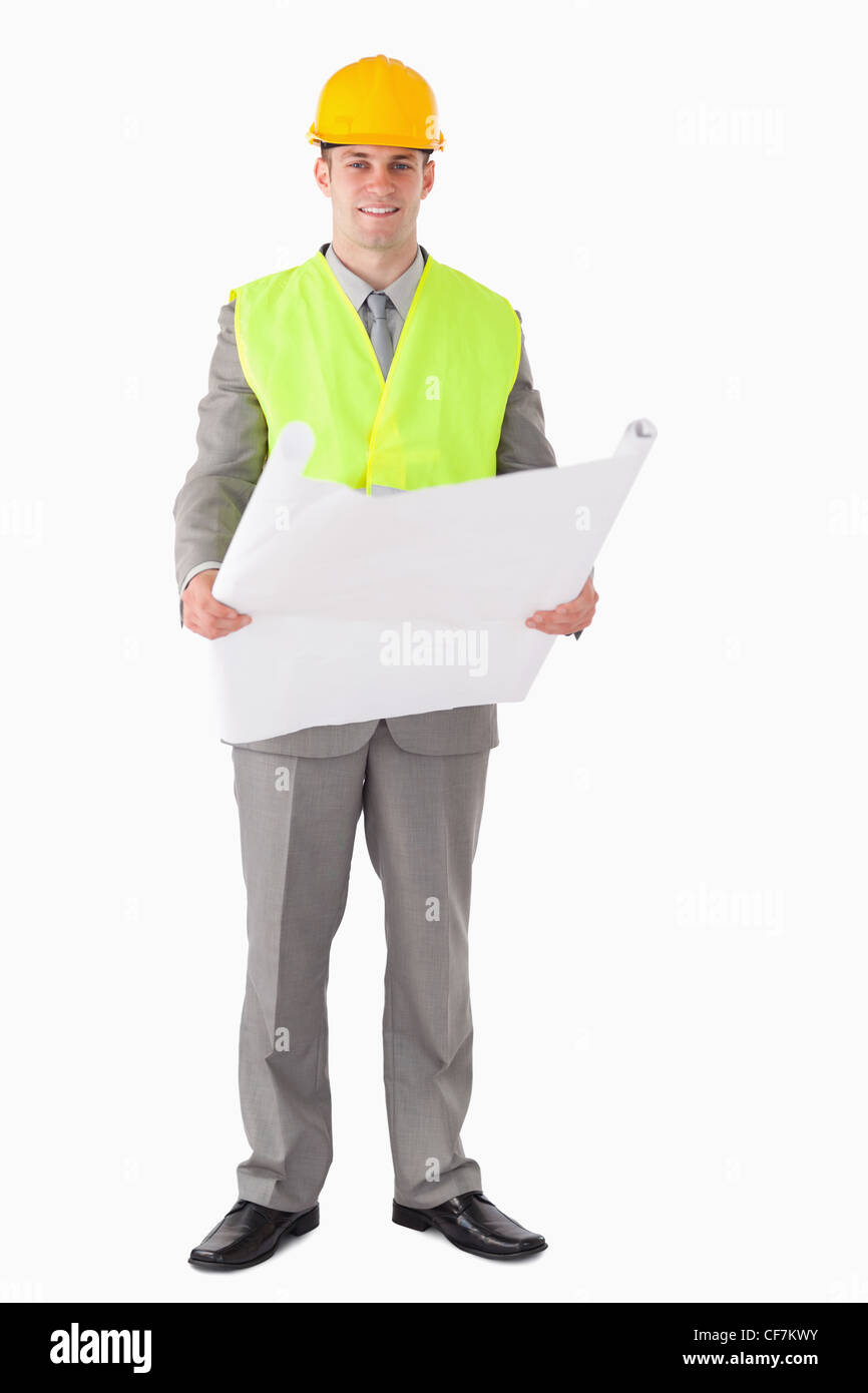 Portrait handsome male architect engineer Cut Out Stock Images ...