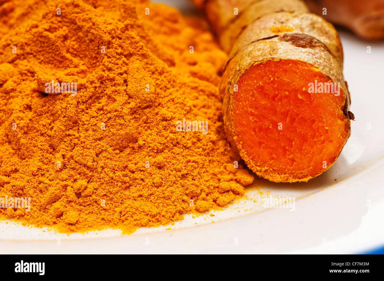 turmeric, root and powder Stock Photo - Alamy