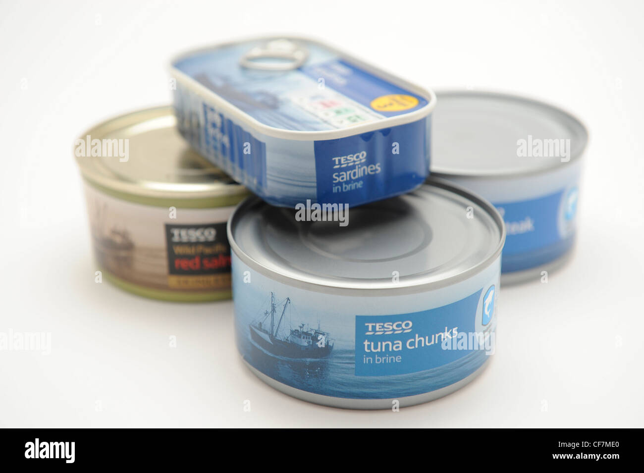 Years Of The Tin Can A still life image of tuna, sardines and salmon ...