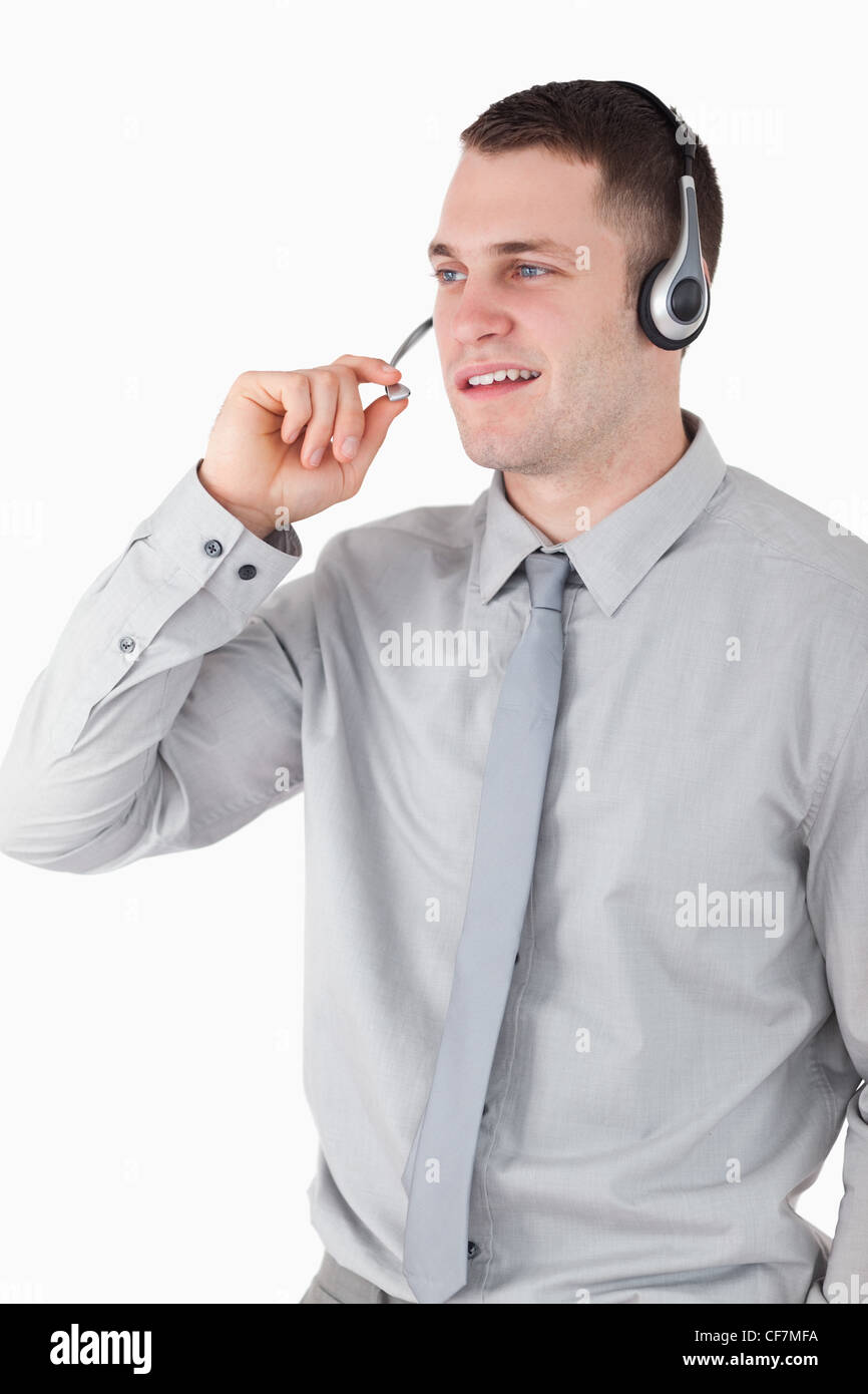 Assistant headphone hi-res stock photography and images - Alamy