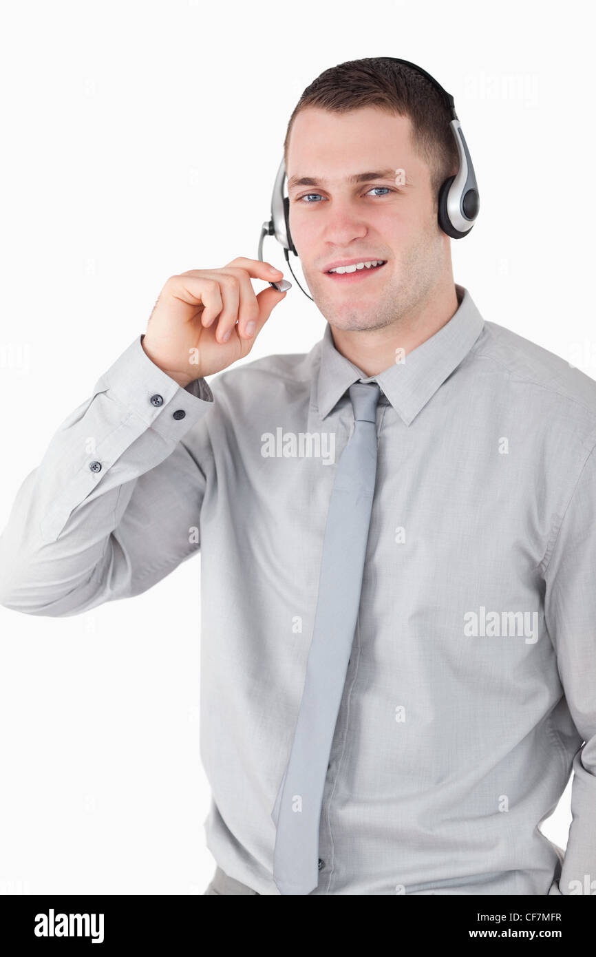 Assistant headphone hi-res stock photography and images - Alamy