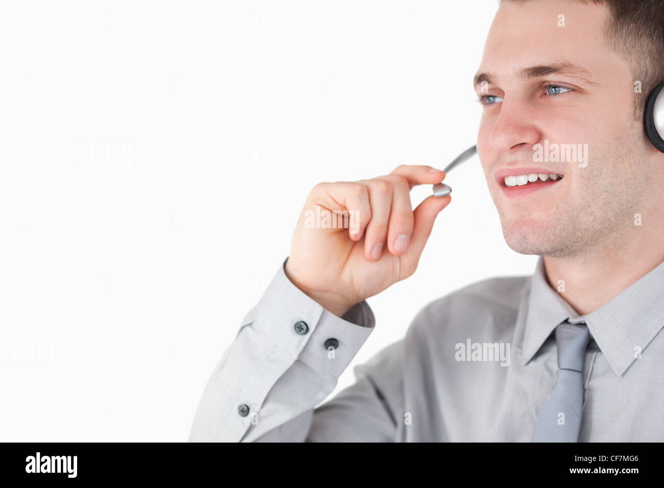 Assistant headphone hi-res stock photography and images - Alamy