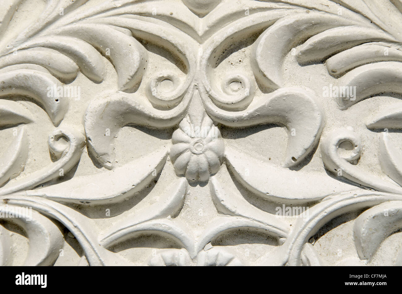 vintage gypsum moulding ornaments background and texture Stock Photo ...