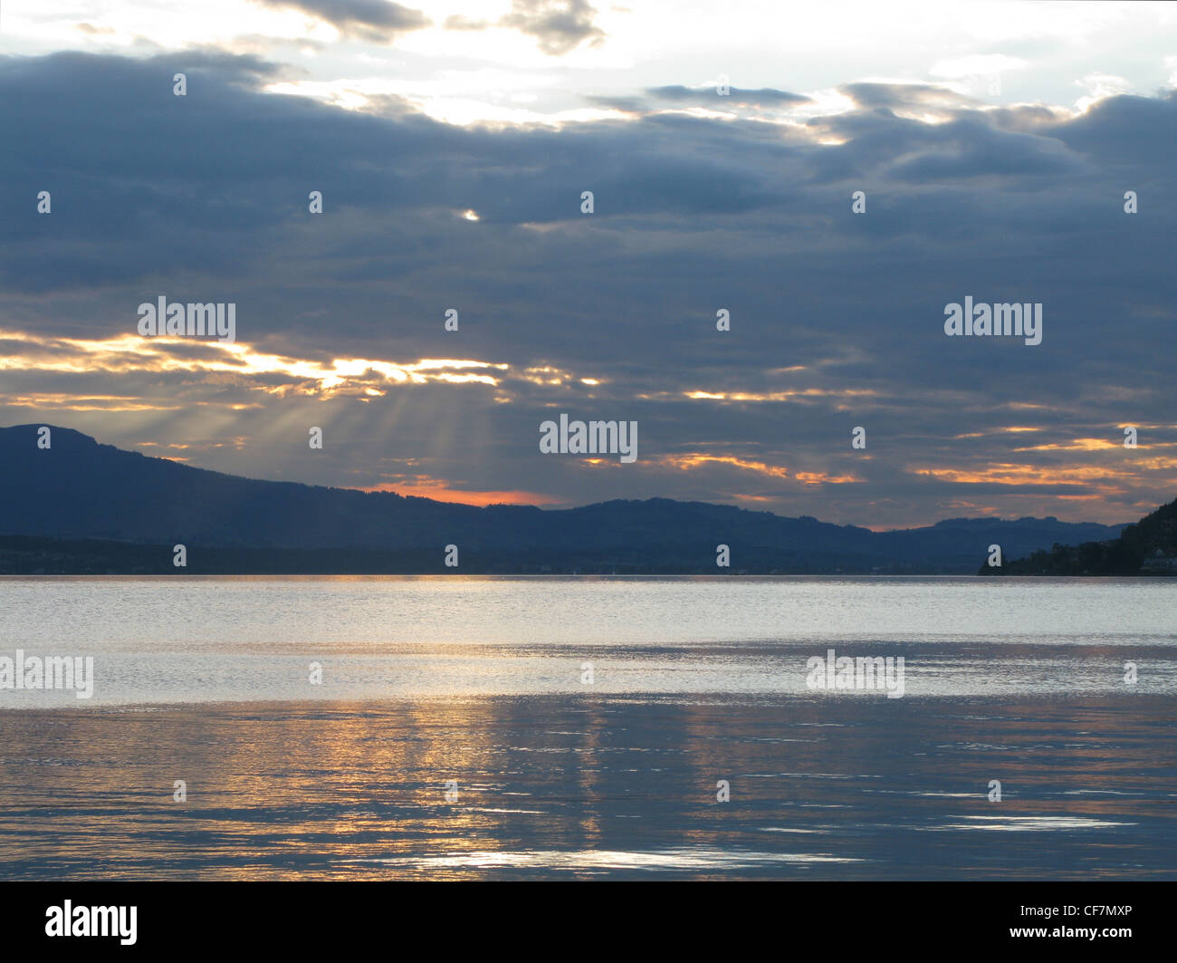 Switzerland, canton Bern, Bernese Oberland, lake of Thun, lake, sea ...