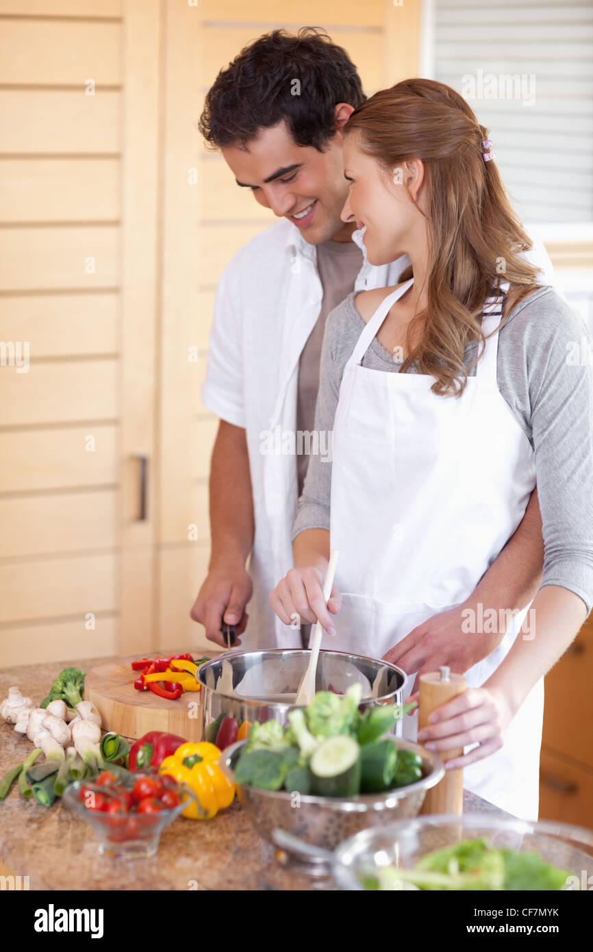Man woman couple interior inside meal dinner lunch hi-res stock ...