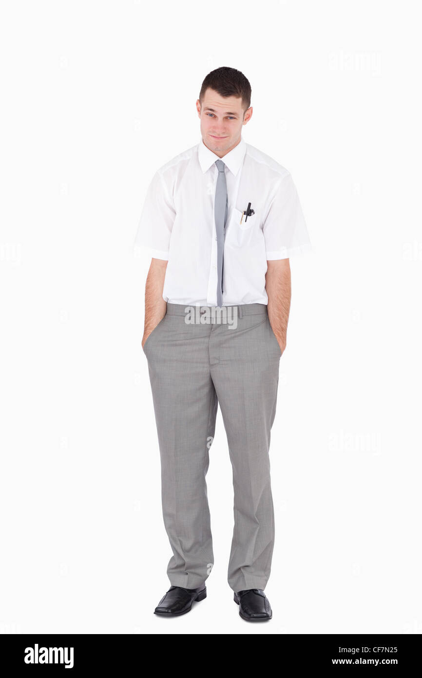 Handsome man office worker Cut Out Stock Images & Pictures - Alamy