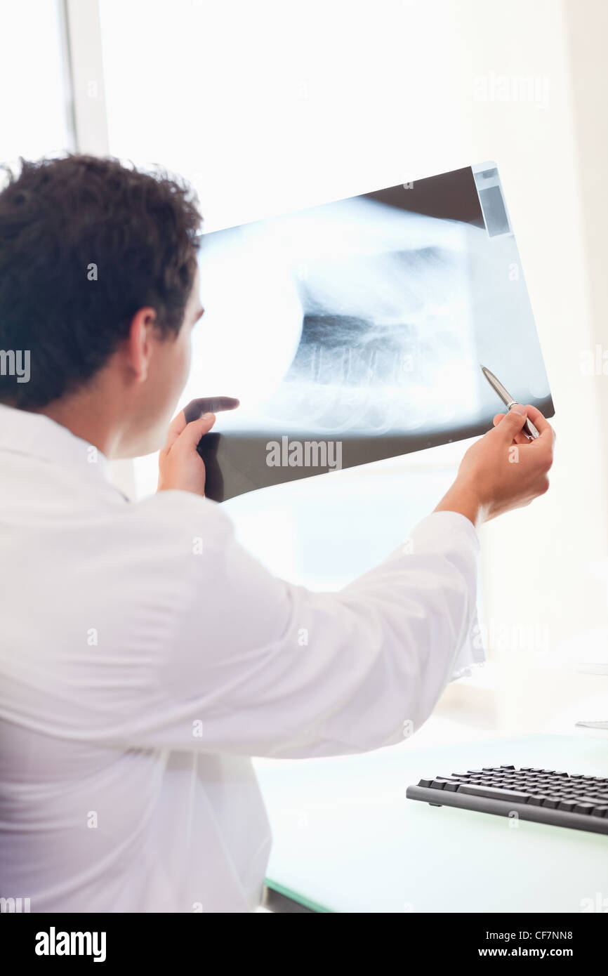 Back view of doctor with an x-ray Stock Photo - Alamy