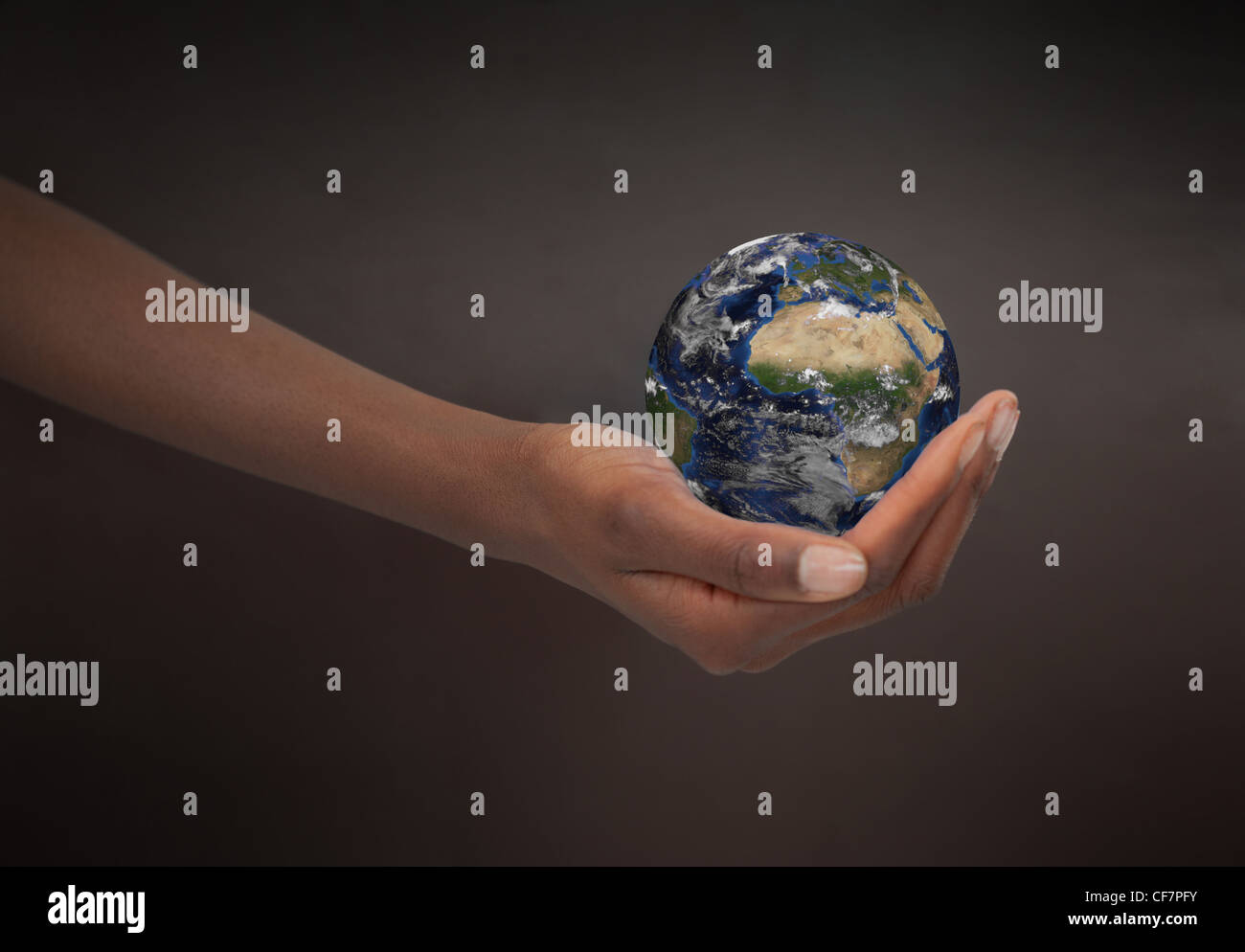 Hand holding planet earth isolated hi-res stock photography and images ...