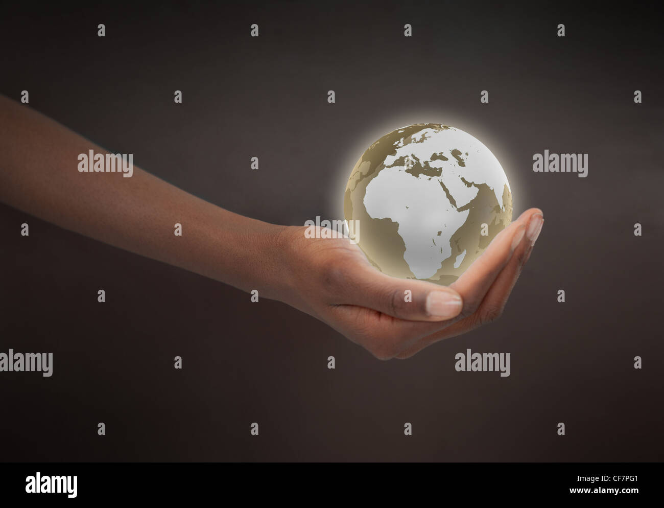 Hand holding planet earth isolated hi-res stock photography and images ...