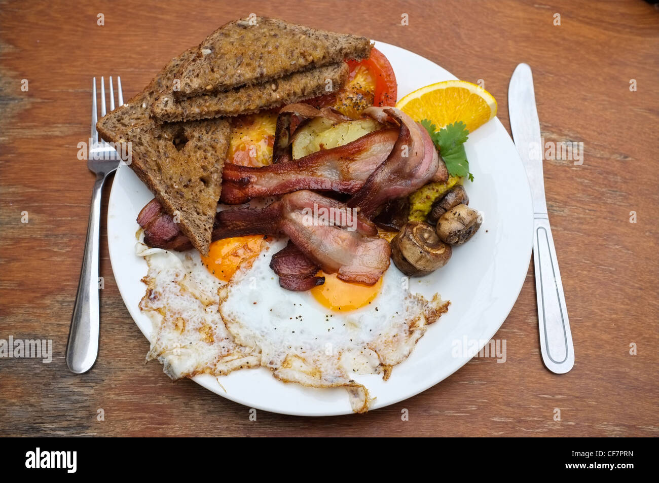 Gourmet Style Full English Cooked Breakfast Stock Photo - Alamy