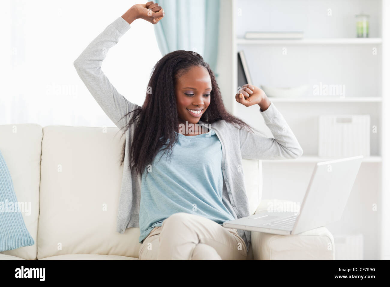 Celebrate laptop hi-res stock photography and images - Alamy